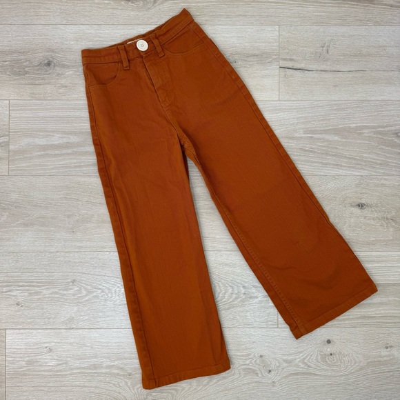 Whimsy + Row | Jeans | Whimsy Row Rust Flora High Waist Wide Leg Pants ...
